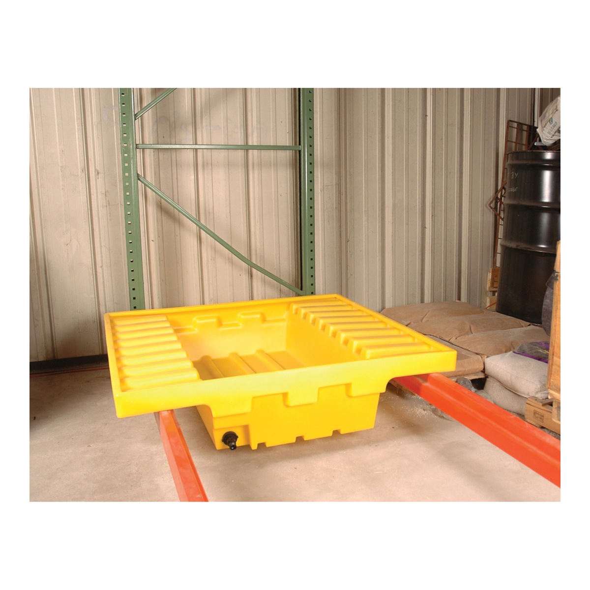 Vestil PRS-51-D Pallet Rack-Containment Sump W/Drain - Industrial ...