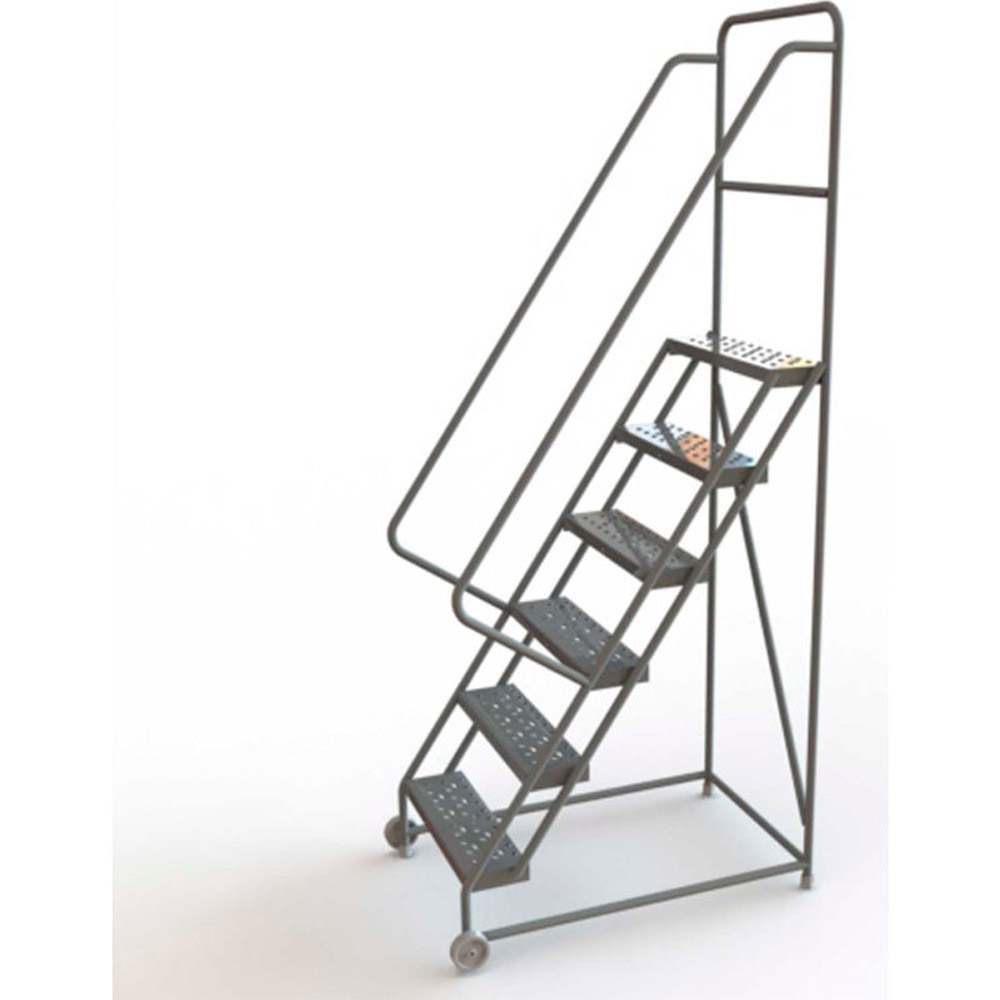 Tri-Arc 24" Width Tilt & Roll Ladder, 2-7 Steps - Industrial Supply Depot