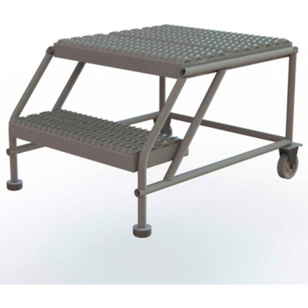 Tri-Arc Mobile Steel Work Platform, With Handrails, 2-4 Steps ...